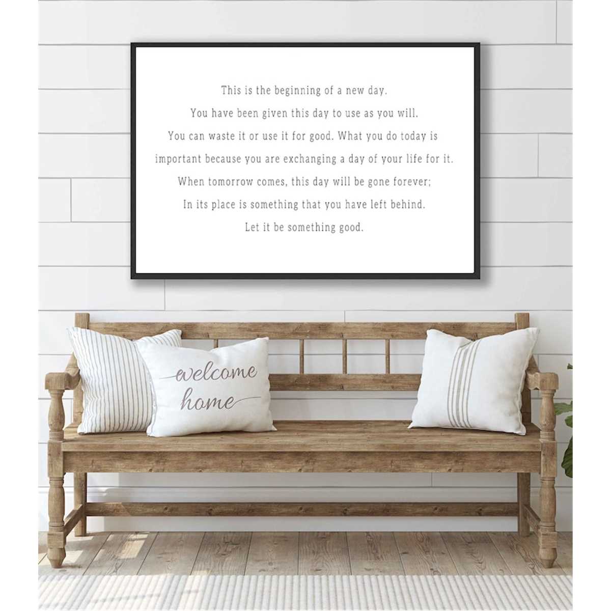 The. Beginning Of A New Day Art Canvas - Framed, Ready To Ha | Inspire ...