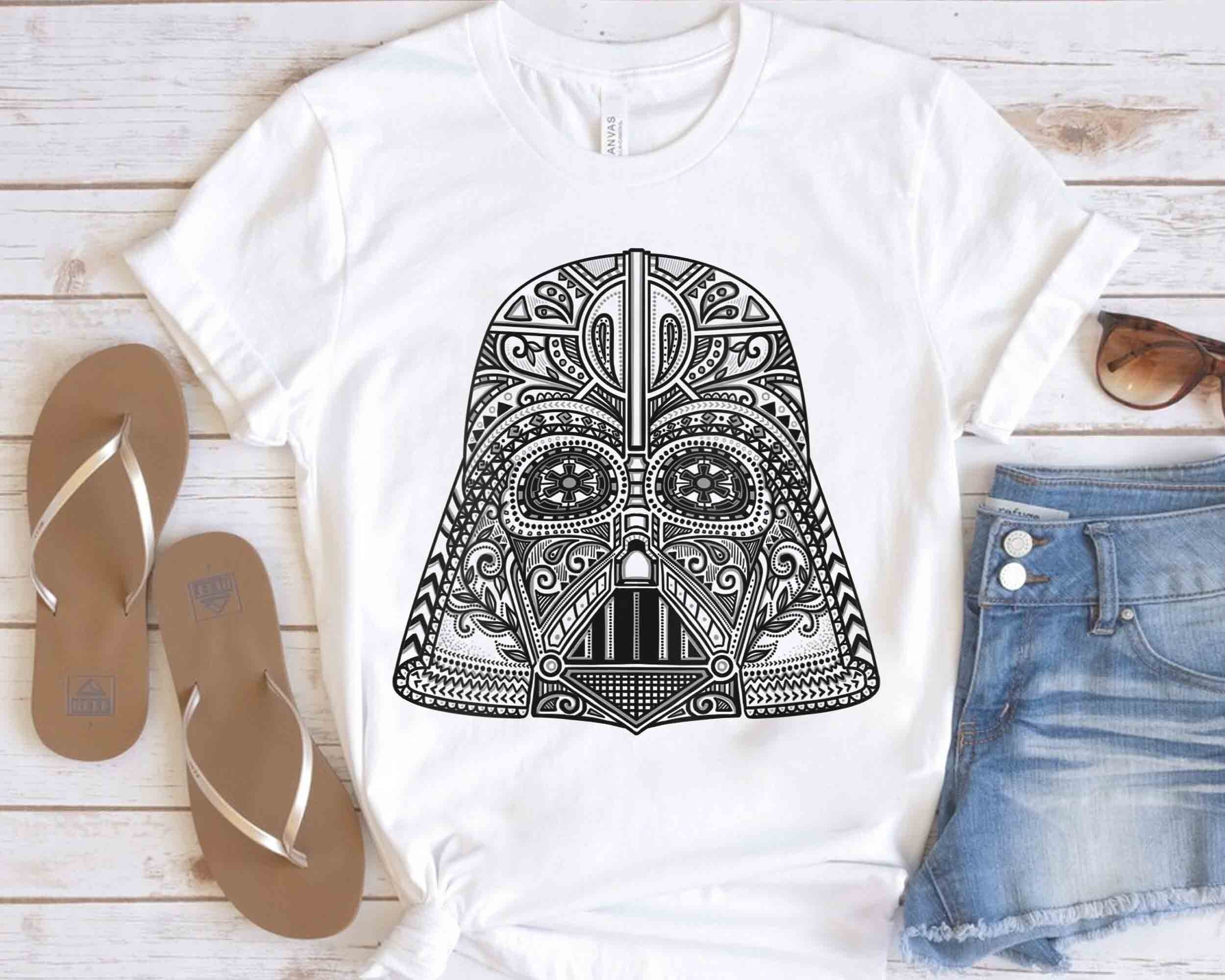 Star Wars Darth Vader Helmet Sugar Skull Style Portrait Shir | Inspire ...