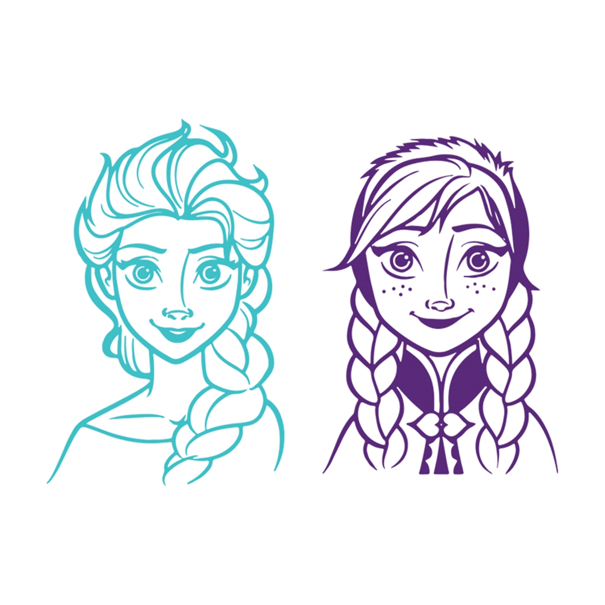 Frozen Anna Face Drawing