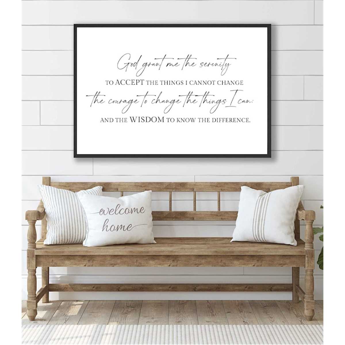 Serenity Prayer on Mounted Canvas | God Grant Me Serenity Fr | Inspire ...