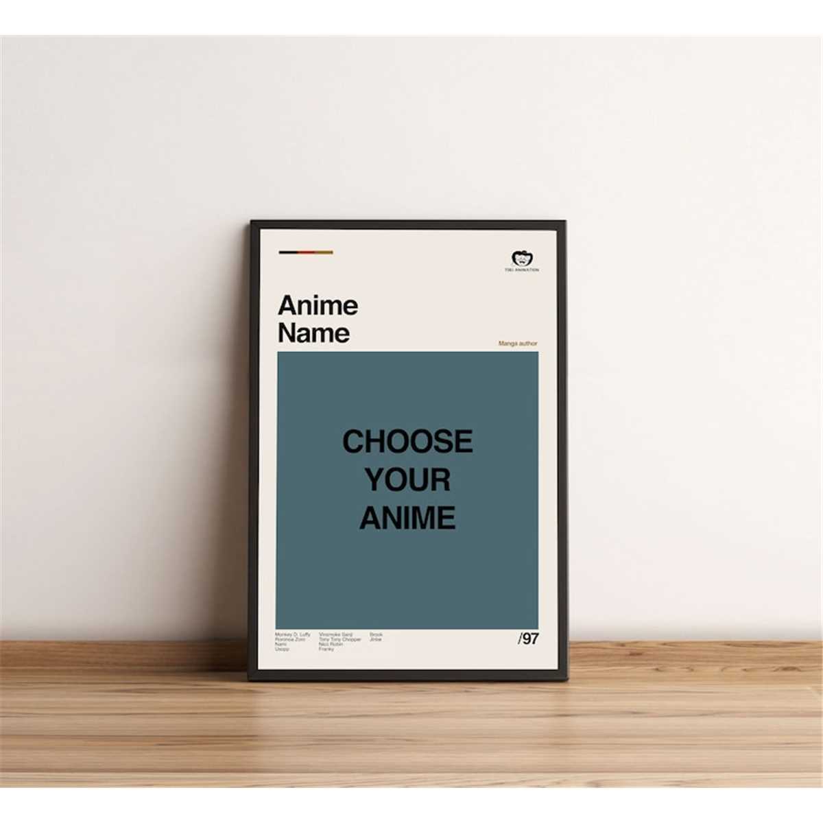 CUSTOM Anime Minimalist Poster, CUSTOM Poster, Anime Poster, | Inspire ...