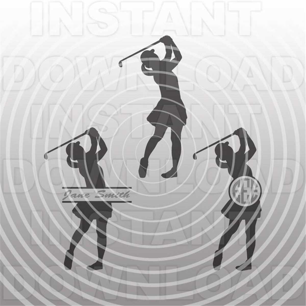Female Golfer SVG File,Woman Golfer SVG,Golfing svg -Vector | Inspire ...
