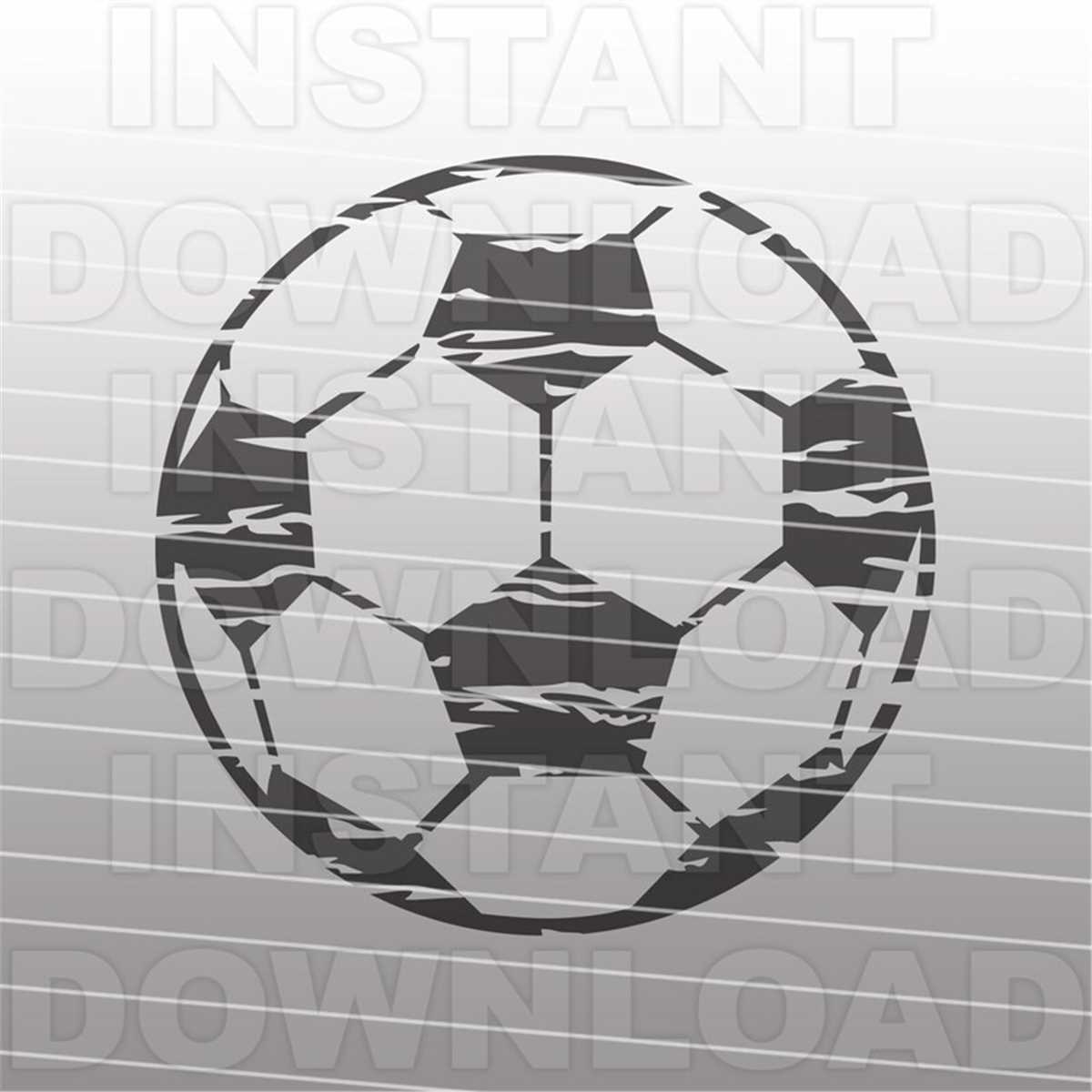 Soccer SVG File,Simple Distressed Soccer Ball SVG,Soccer Bal | Inspire ...