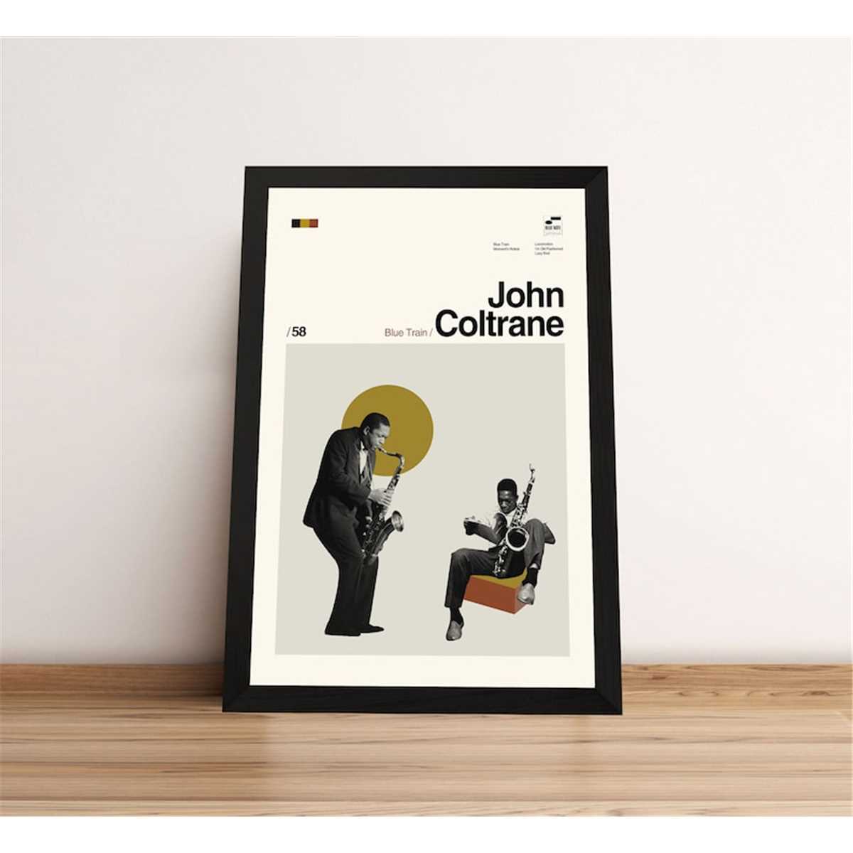 John Coltrane Blue Train Poster
