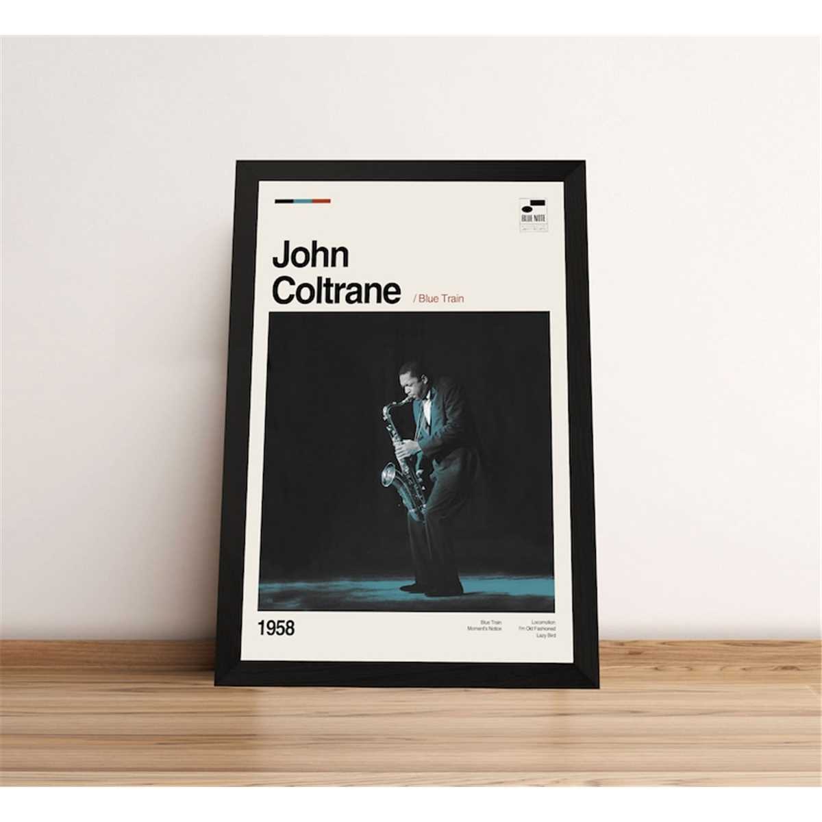 John Coltrane Blue Train Poster