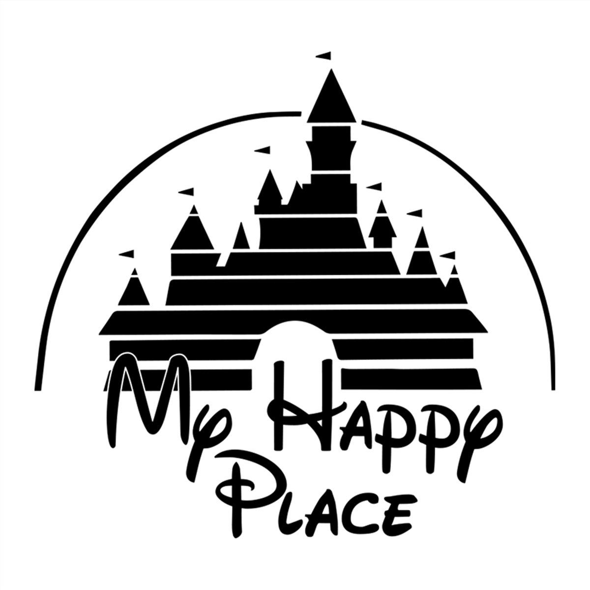 My Happy Place Disney Shirt Svg, Disney World Svg, Disney Sh | Inspire ...