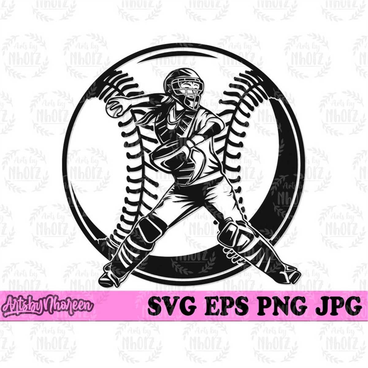 Softball Player svg, Softball Mom Clipart, MomLife Cut File, | Inspire ...