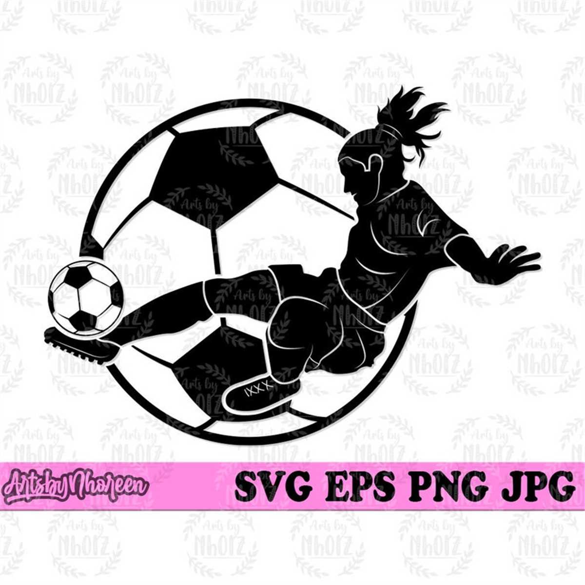 Soccer Player Kicking svg, Sports Game Clipart, Goal Keeper | Inspire ...