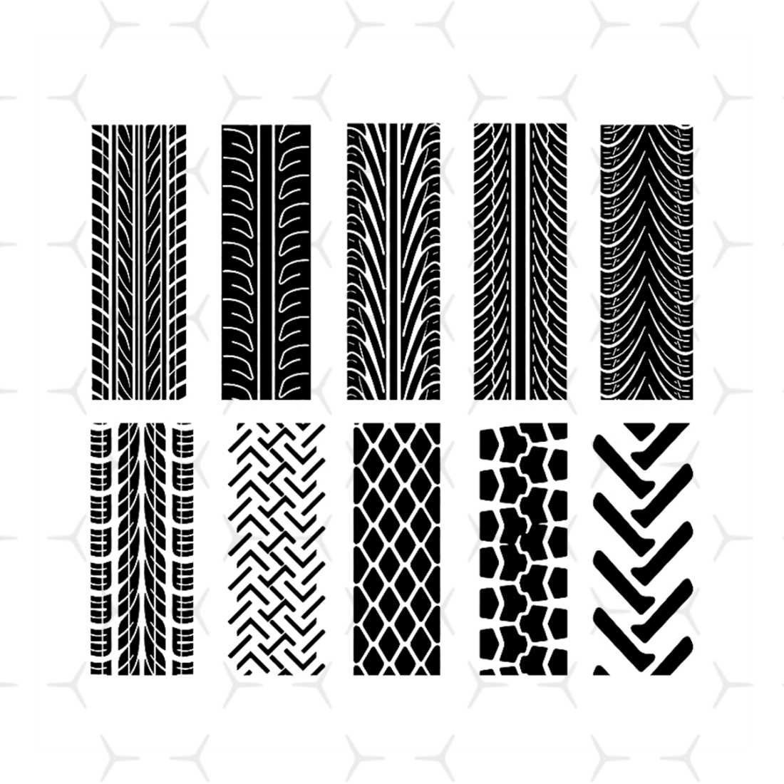 Set 10 Detailed Tire Prints Svg, Vehicle Svg, Tire Svg, Tran | Inspire ...