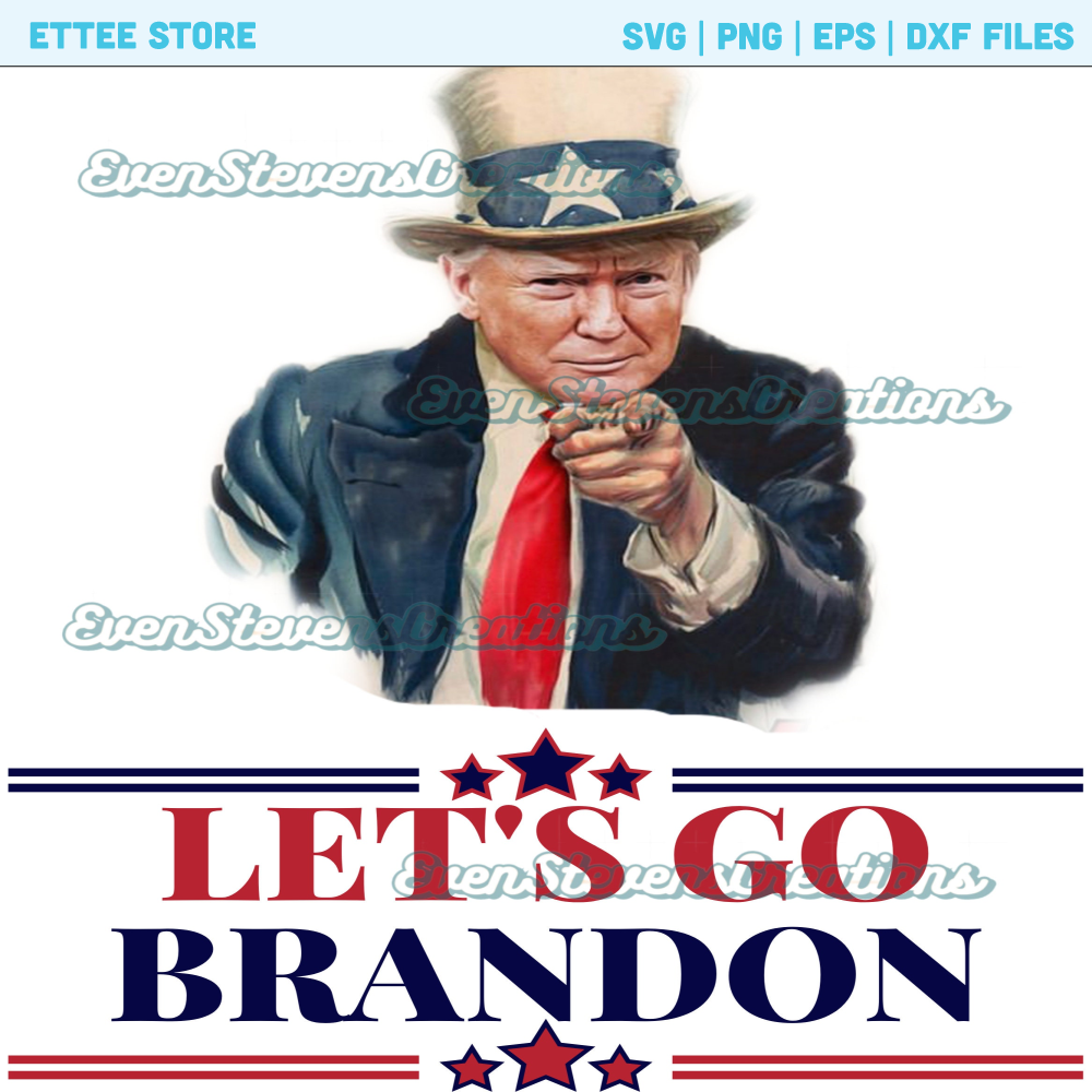 Donald Trump uncle Sam lets go Brandon fjb president red whi | Inspire ...