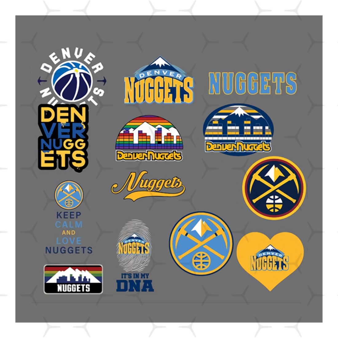 Denver Nuggets Bundle Svg, Sport Svg, Denver Nuggets Svg, De - Inspire ...