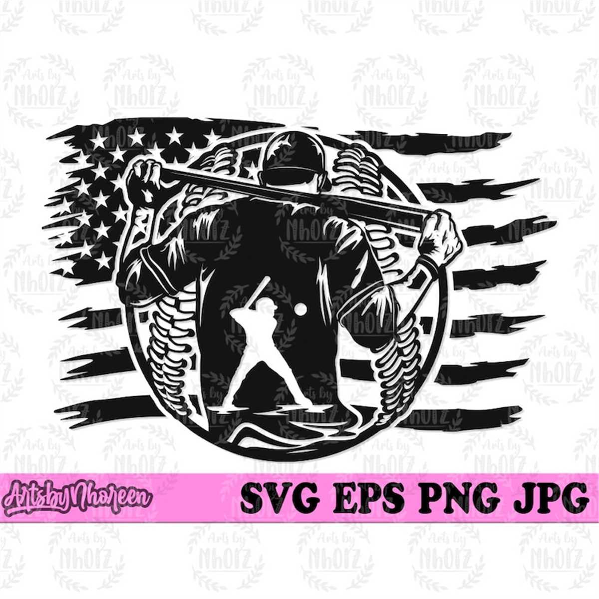 US Baseball Player svg, Sports Dad Cut File, Home Run Champi | Inspire ...