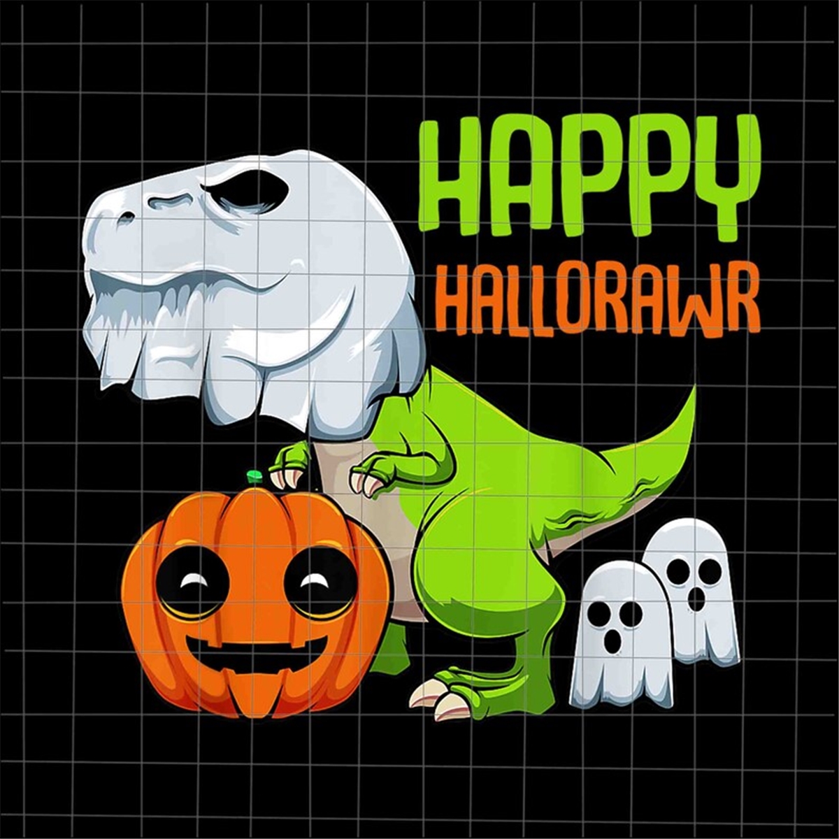 Happy Hallorawr Png, Ghost Dinosaur T Rex Png, Dinosaur Hall - Inspire ...