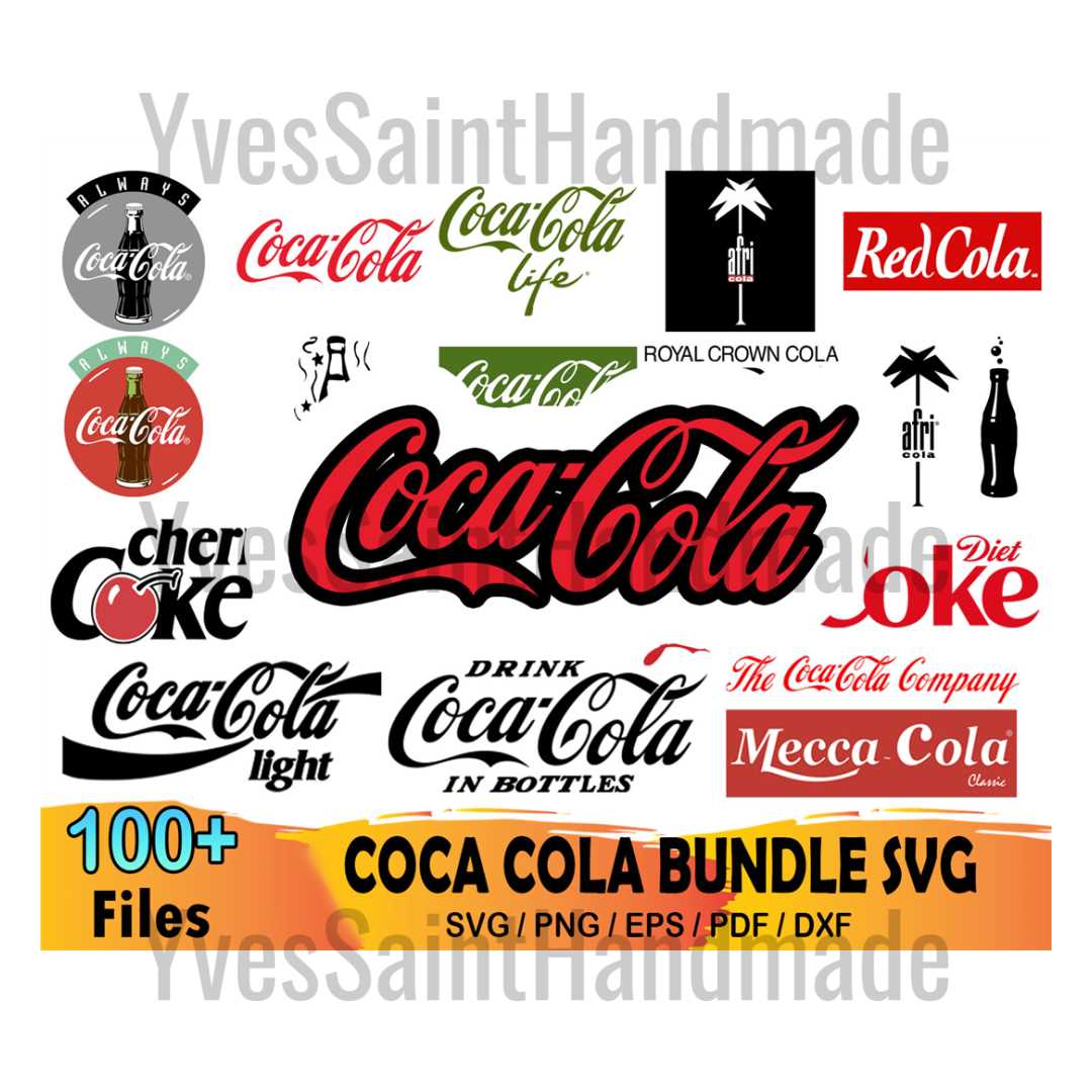100 Coca Cola Bundle Svg, Coca Cola Logo Svg, Coke Logo Svg - Inspire ...