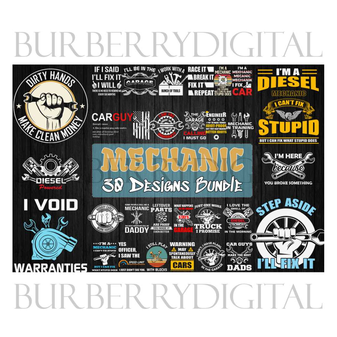 30 Mechanic Designs Svg Bundle, Mechanic Svg, Mechanic Tools - Inspire ...