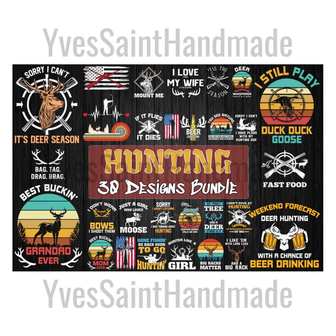30 Designs Hunting Bundle Svg, Hunting Svg, Hunt Svg | Inspire Uplift
