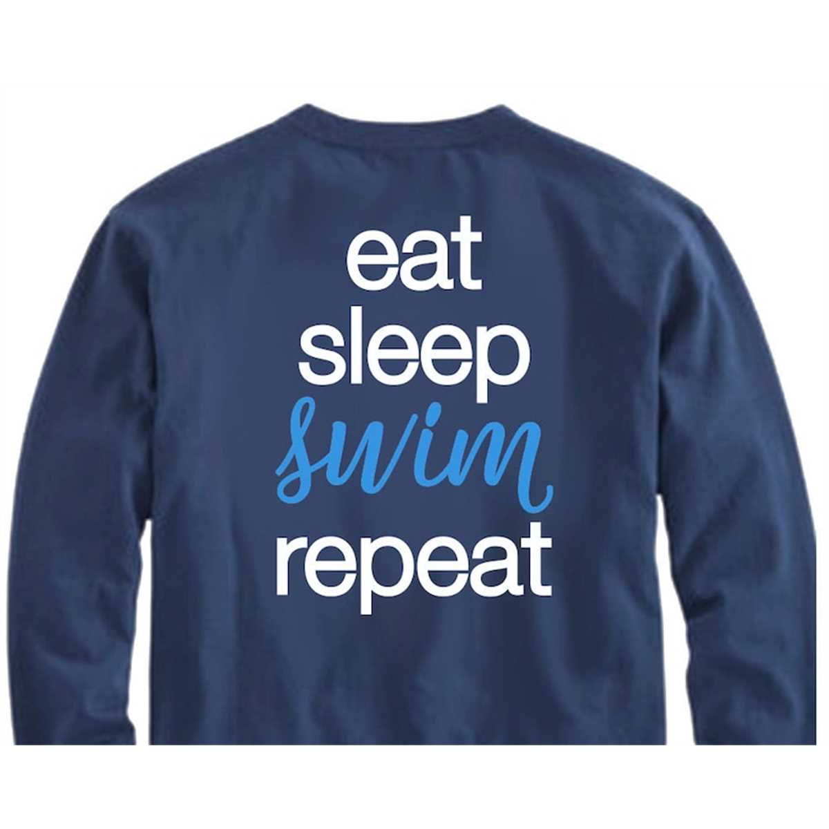 Eat Sleep SWIM Repeat, Swimming SVG, Swimmer svg, Swim svg, | Inspire ...