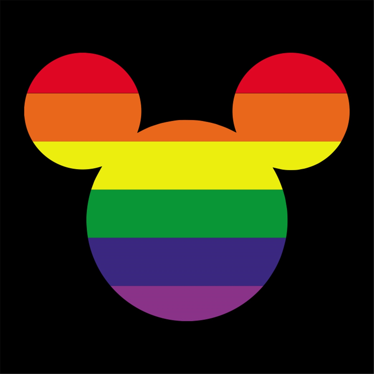Gay Pride Mickey Mouse svg | Inspire Uplift