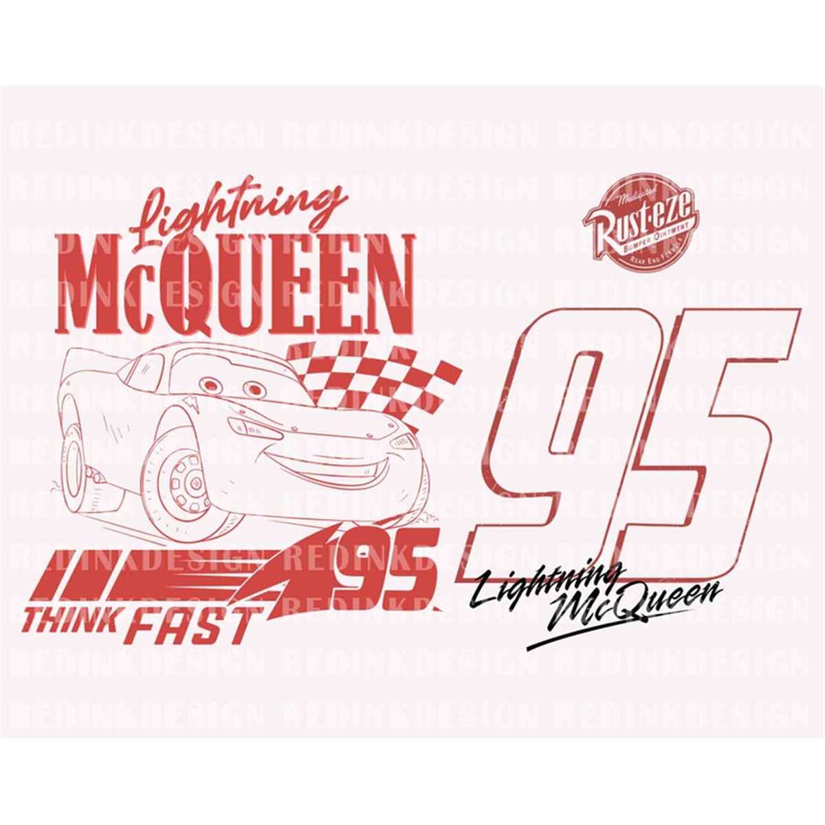 Lightning Car 95 Svg, Family Vacation Svg, Red Car Svg, Magi - Inspire ...