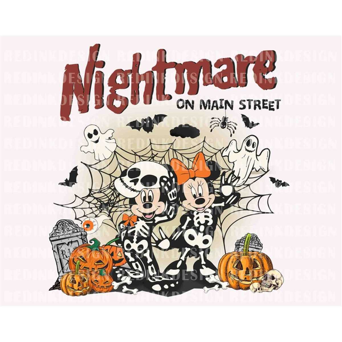 Nightmare On Main Street PNG, Retro Halloween Png, Spooky Vi - Inspire ...