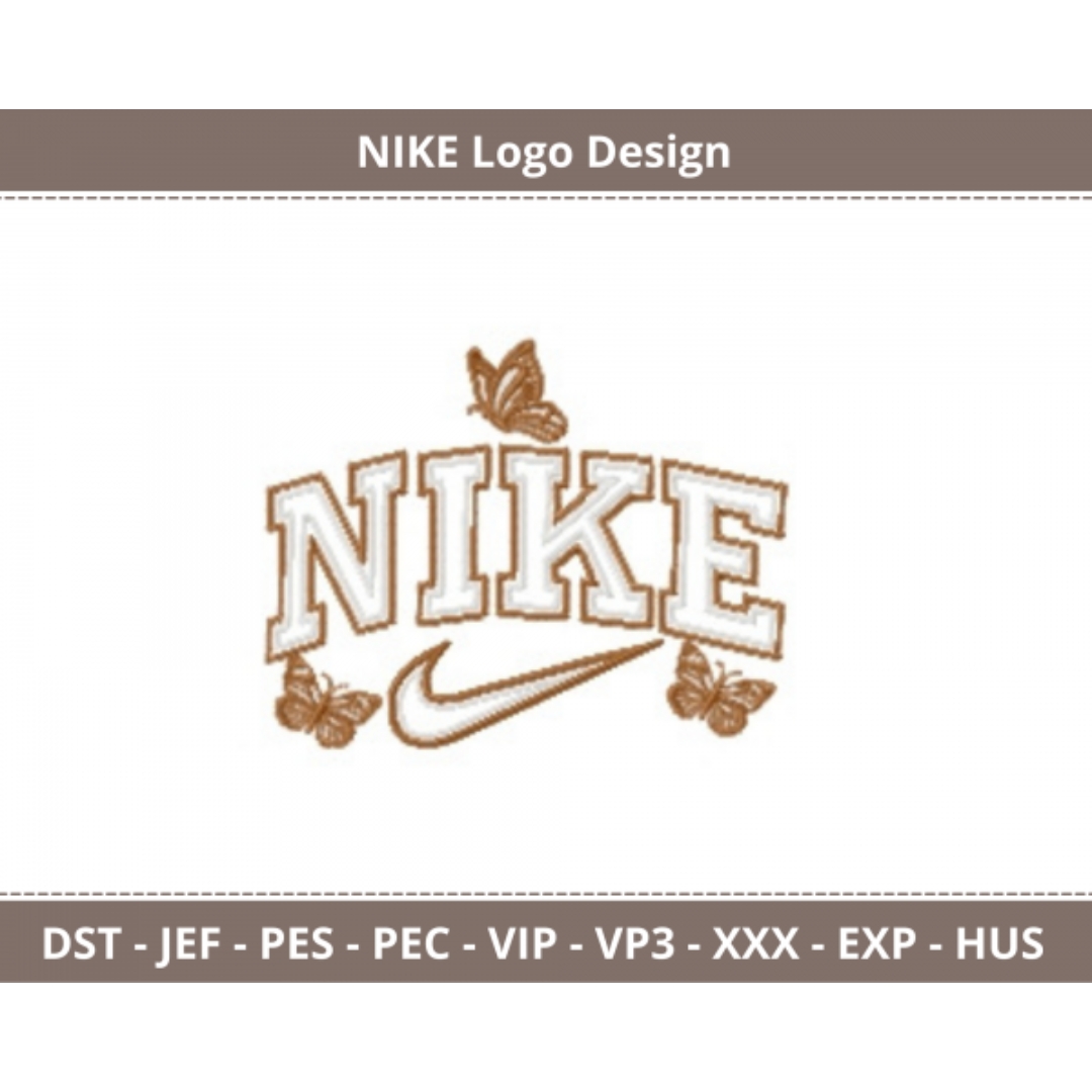 Nike Logo Butterfly embroidery design , Machine Embroidery P | Inspire ...