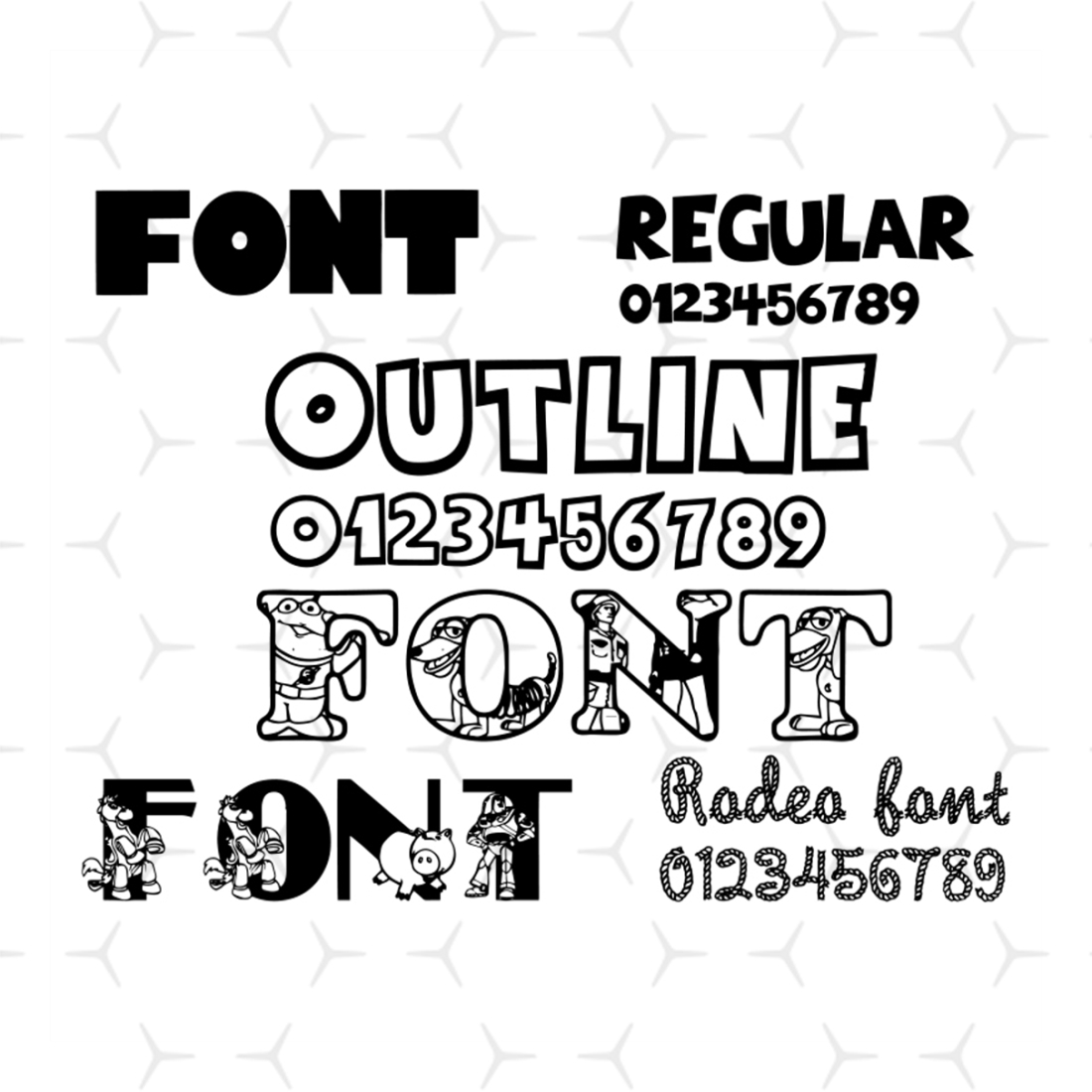 Toy Story Font Svg, Font Svg, Toy Story Letter Svg, Toy Stor | Inspire ...