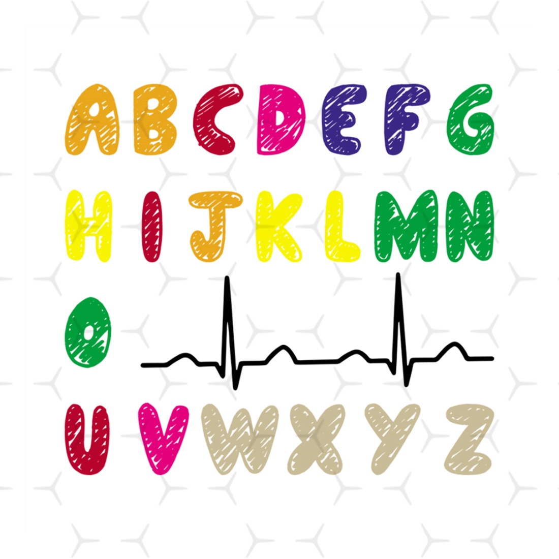Alphabet Heartbeat Svg, Font Svg, Heartbeat Svg, Heartbeats - Inspire ...