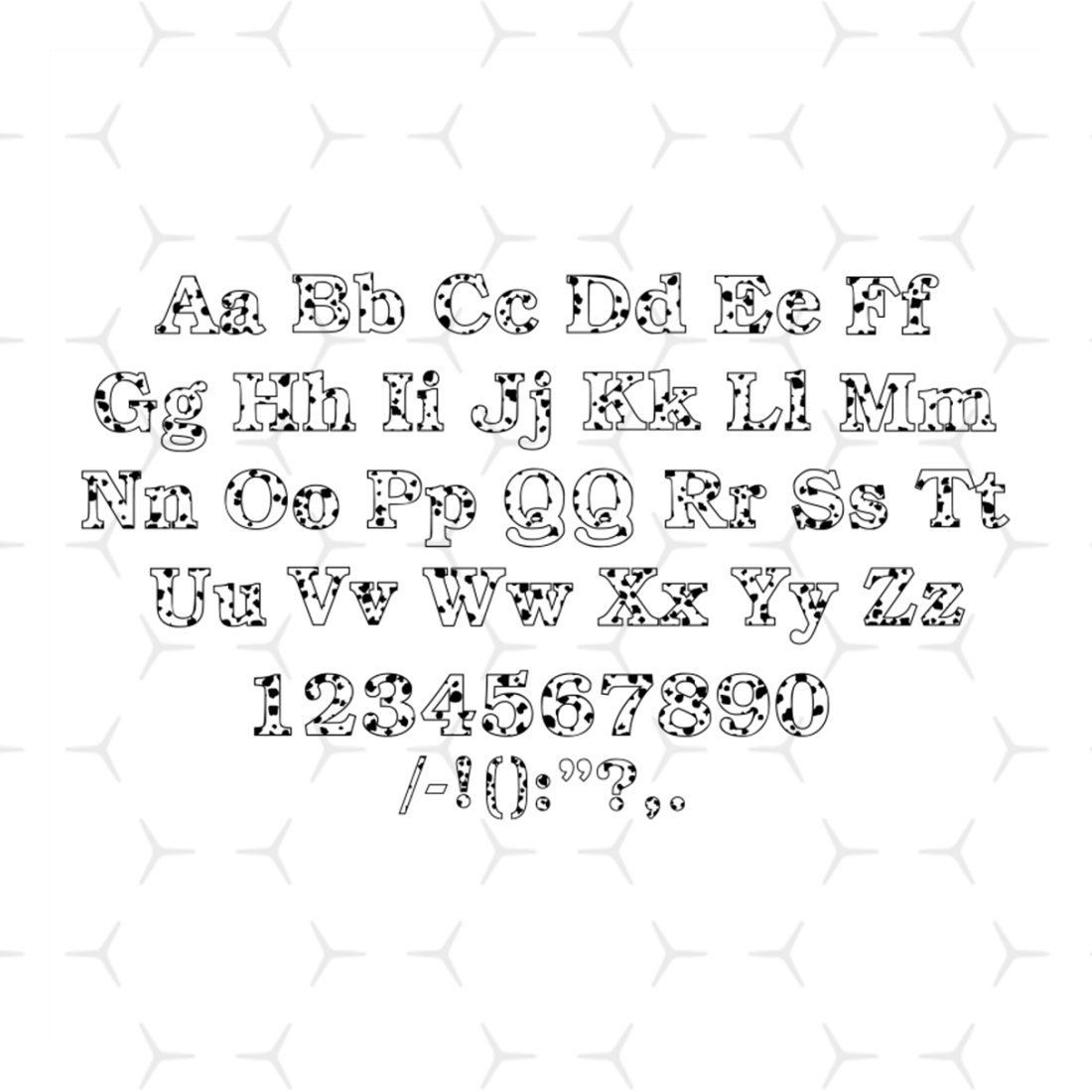 101 Dalmatians Font Svg, Font Svg, Dalmatians Alphabet Svg, | Inspire ...