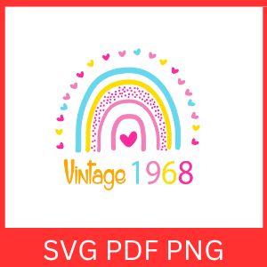 Vintage 1968 Retro Svg | VINTAGE 1968 SVG DESIGN | Vintage 1 | Inspire ...