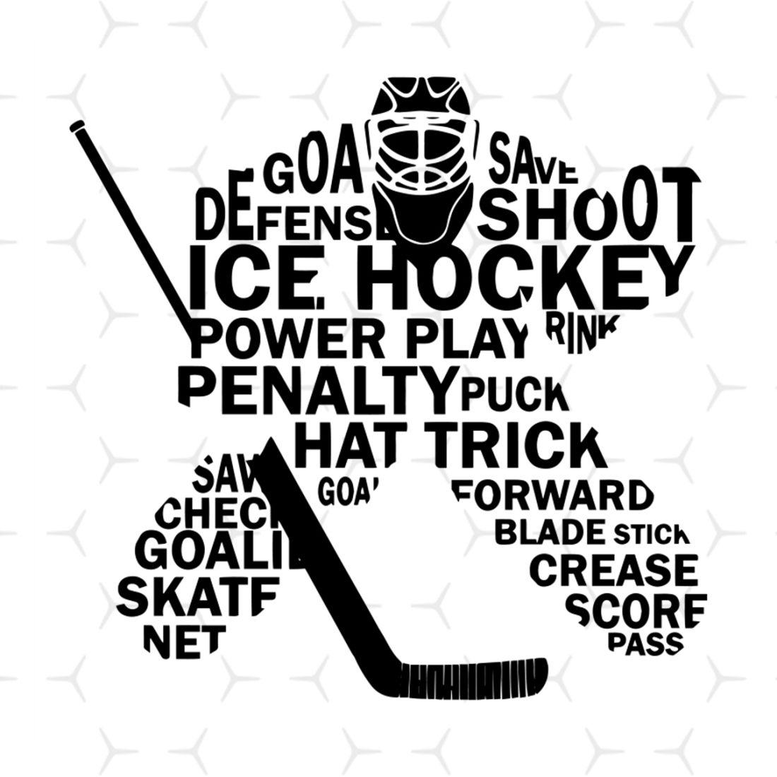 Ice Hockey Svg, Sport Svg, Goalie Text Art Svg, Hockey Svg, | Inspire ...