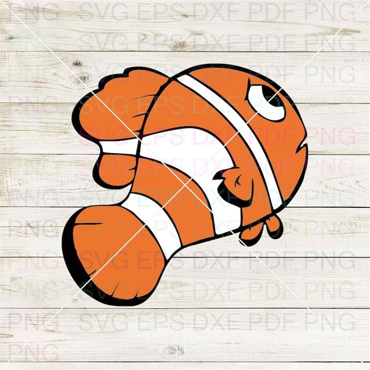 Nemo Finding Nemo 027 Svg Dxf Eps Pdf Png, Cricut, Cutting f | Inspire ...