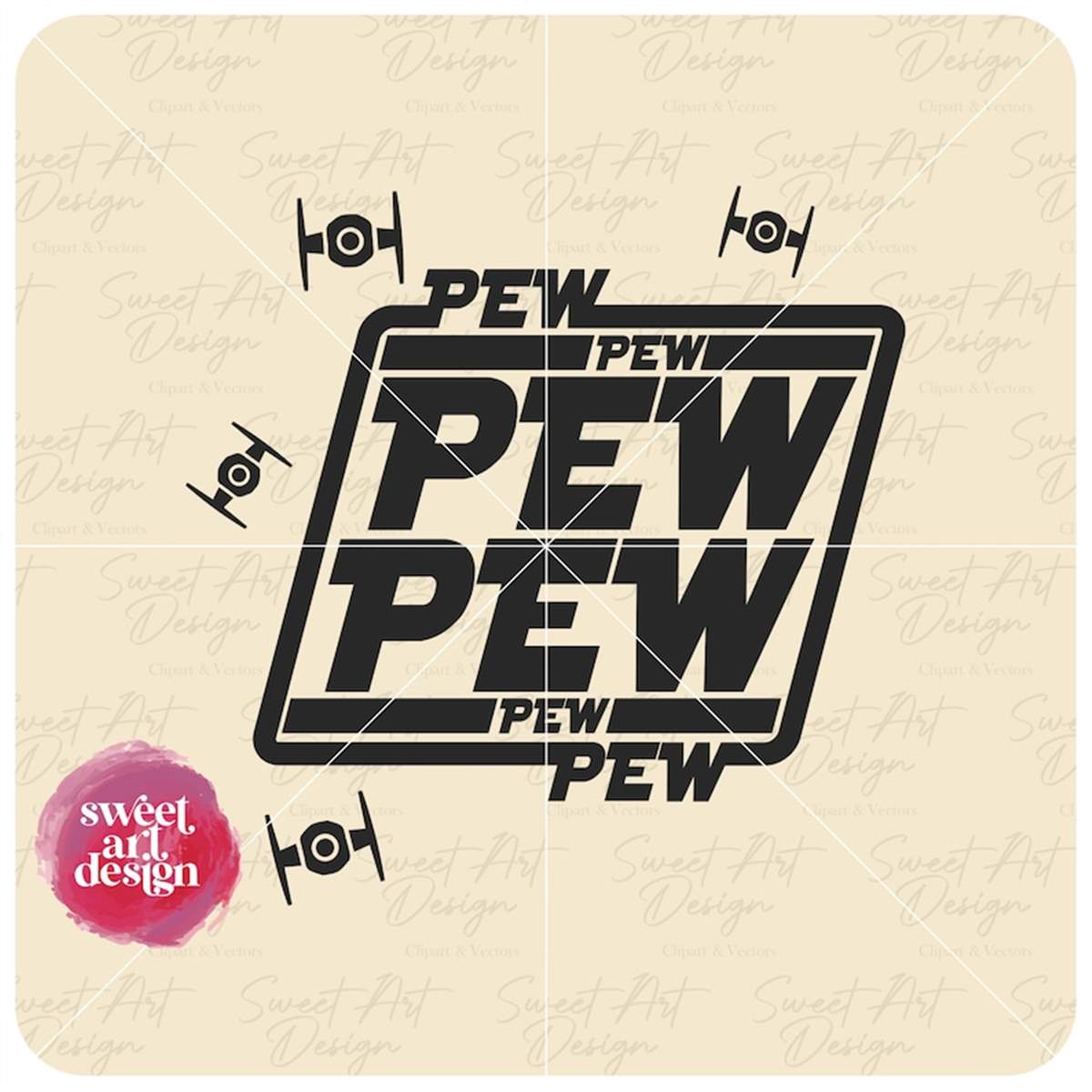 Pew Pew Pew SVG Star Wars SVG, Force With You SVG, Customize - Inspire ...