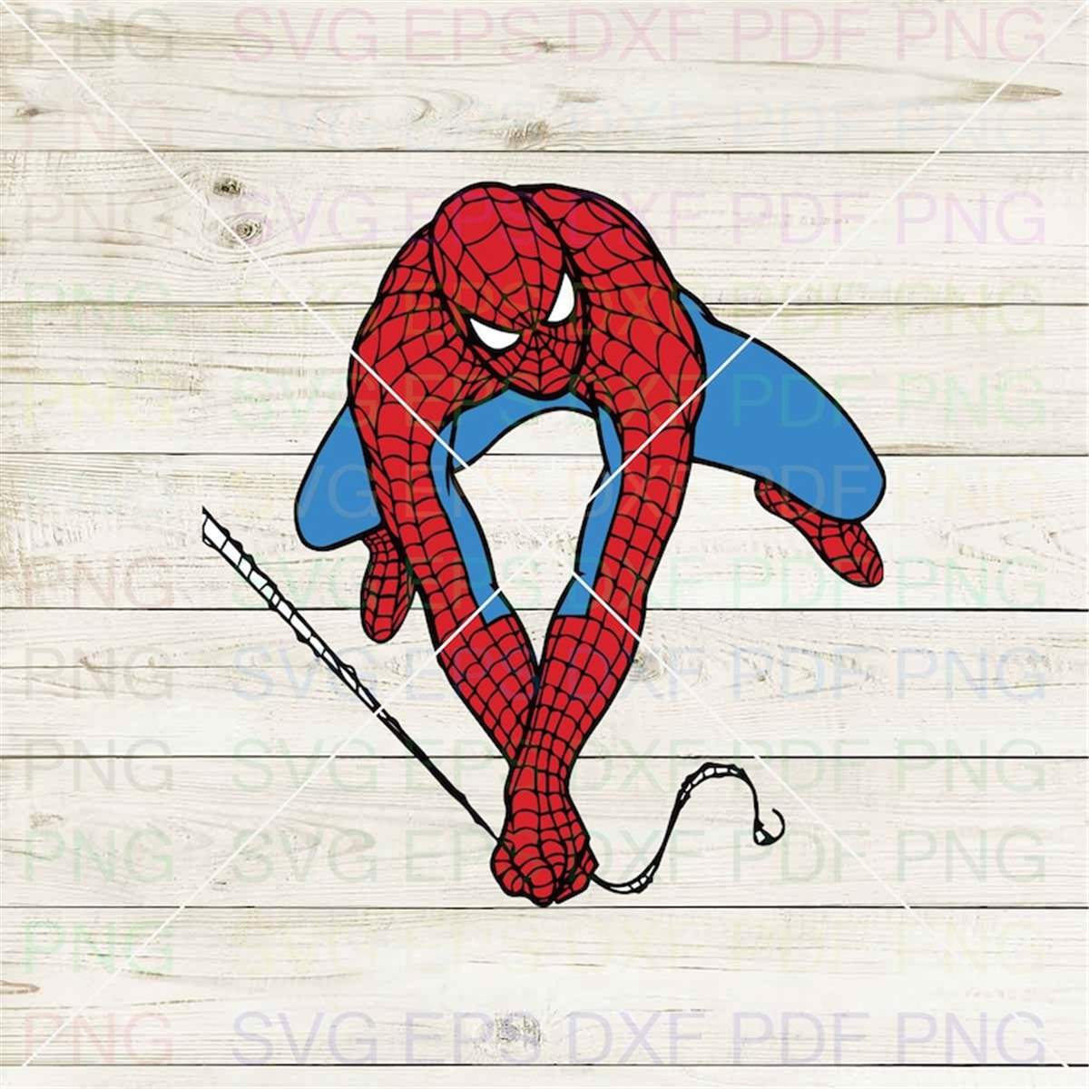 Spider Man Silhouette 004 Svg Dxf Eps Pdf Png, Cricut, Cutti | Inspire ...