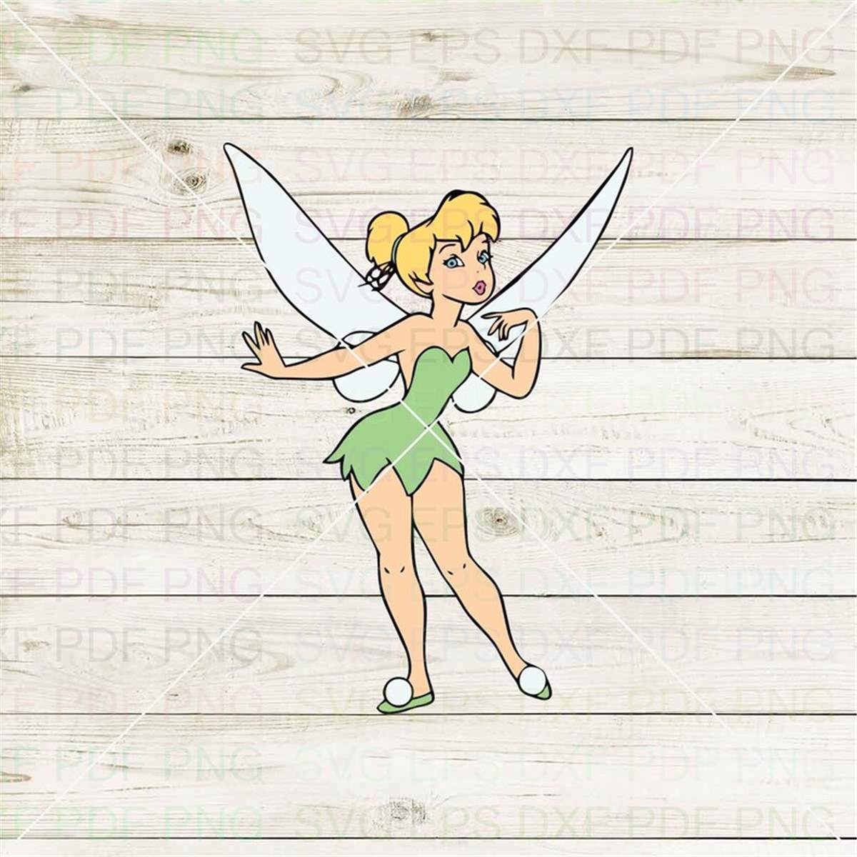 Tinker Bell 001 Svg Dxf Eps Pdf Png, Cricut, Cutting file, V - Inspire ...