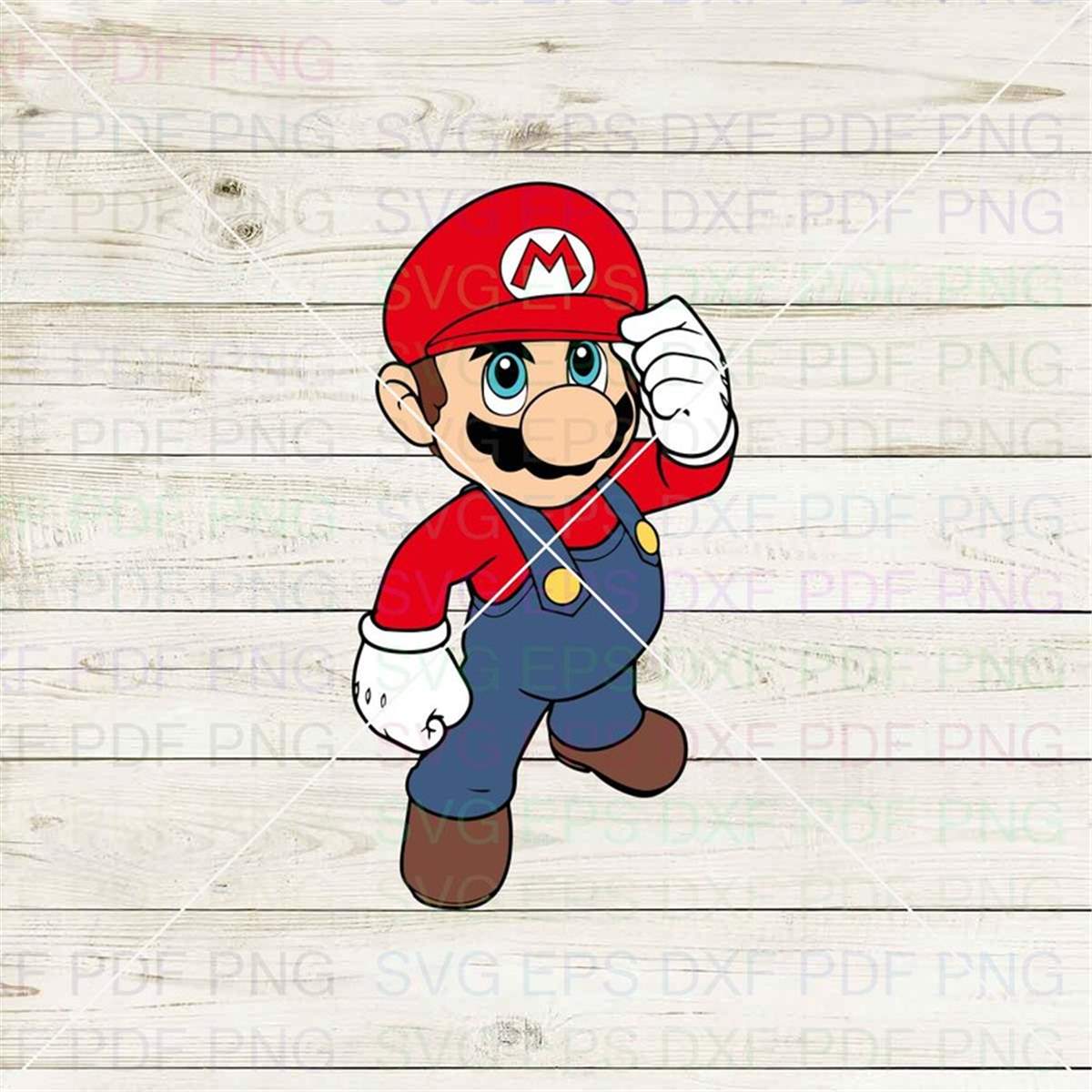 Super Mario 003 Svg Dxf Eps Pdf Png, Cricut, Cutting file, V | Inspire ...