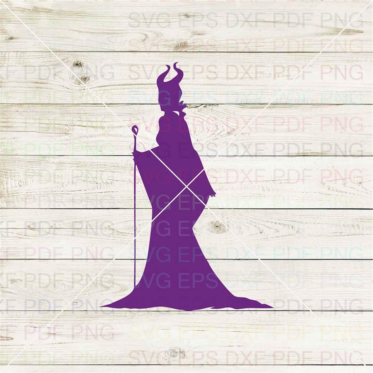 Maleficent Silhouette 023 Svg Dxf Eps Pdf Png, Cricut, Cutti - Inspire ...