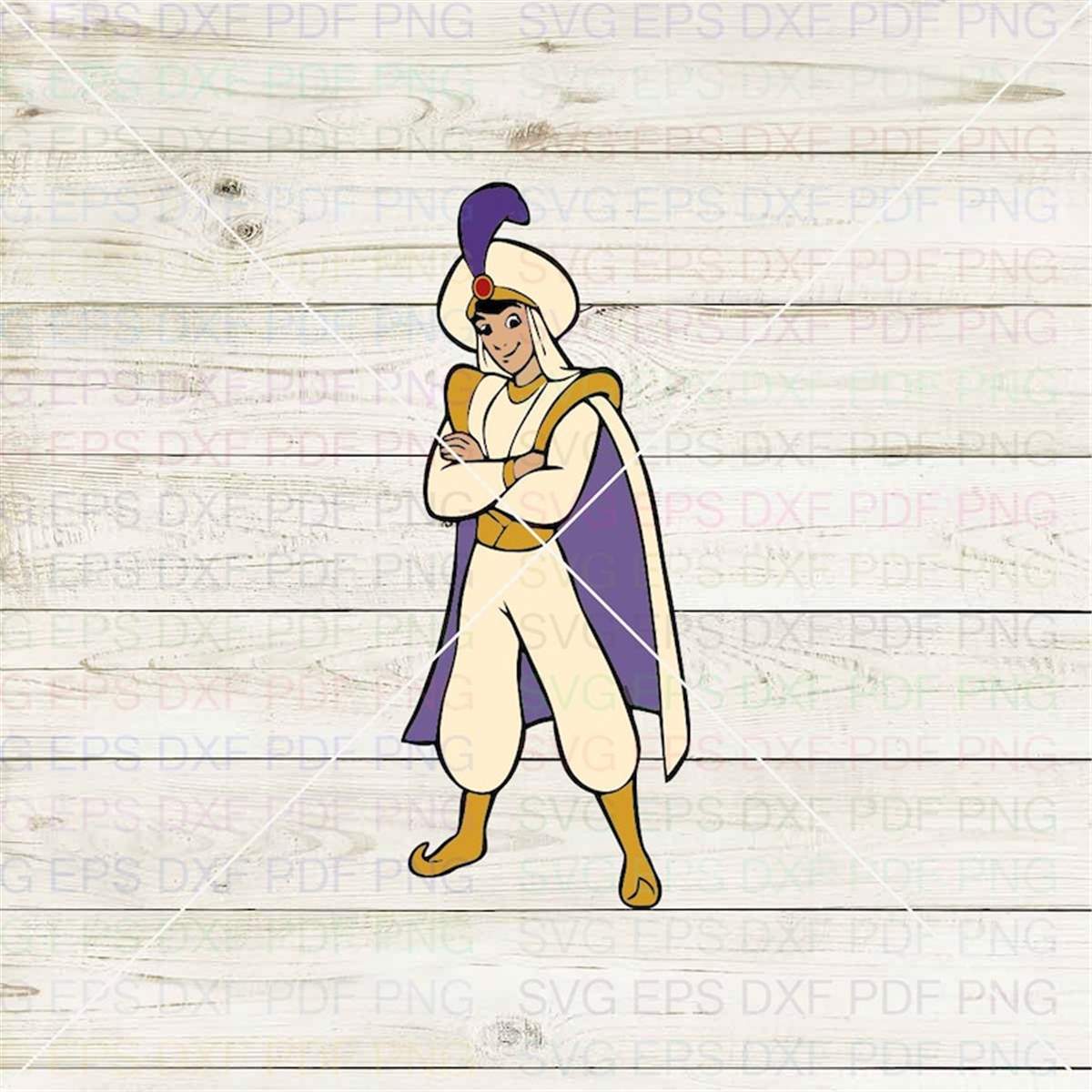 Prince Ali Aladdin 003 Svg Dxf Eps Pdf Png, Cricut, Cutting | Inspire ...