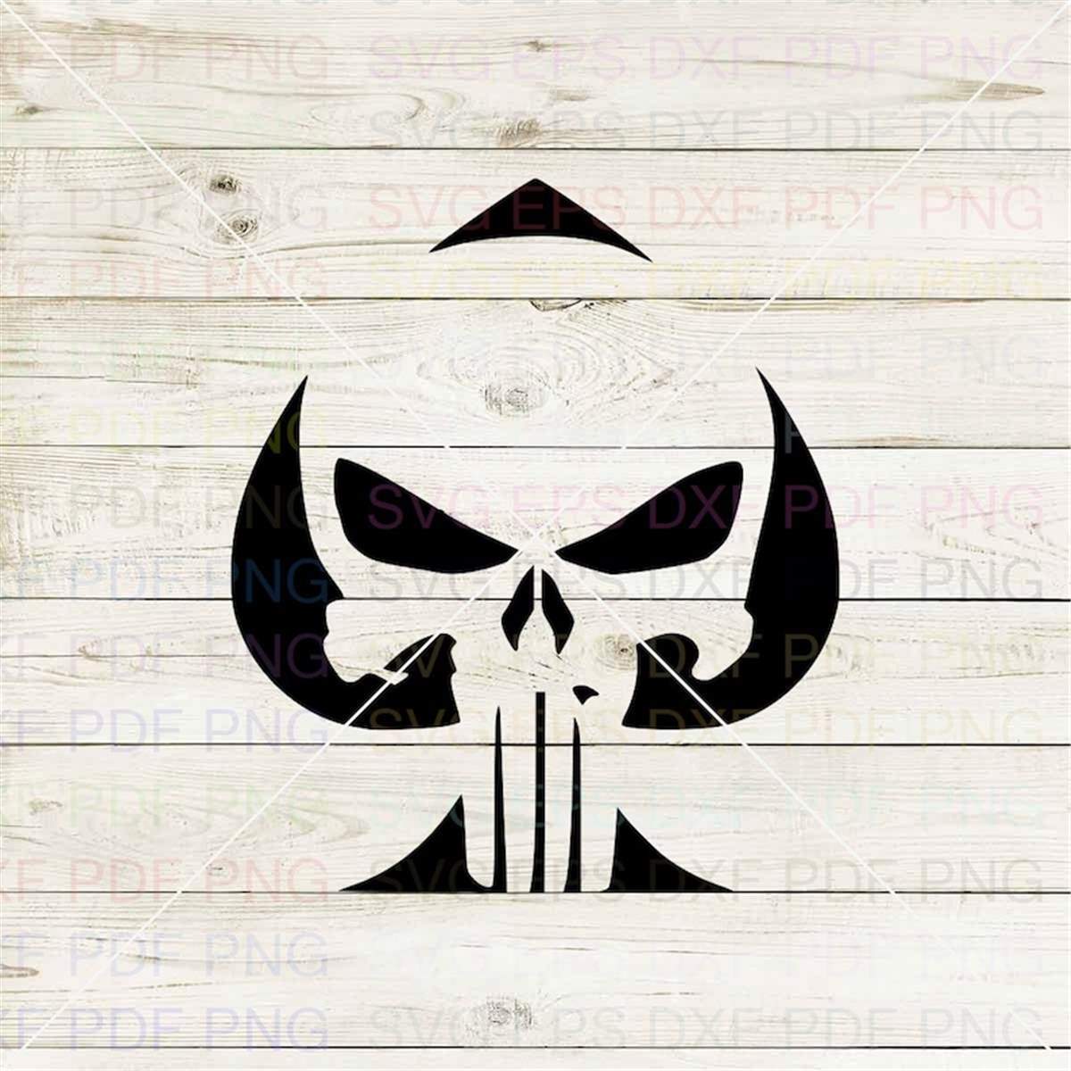 Punisher Silhouette 041 Svg Dxf Eps Pdf Png, Cricut, Cutting | Inspire ...