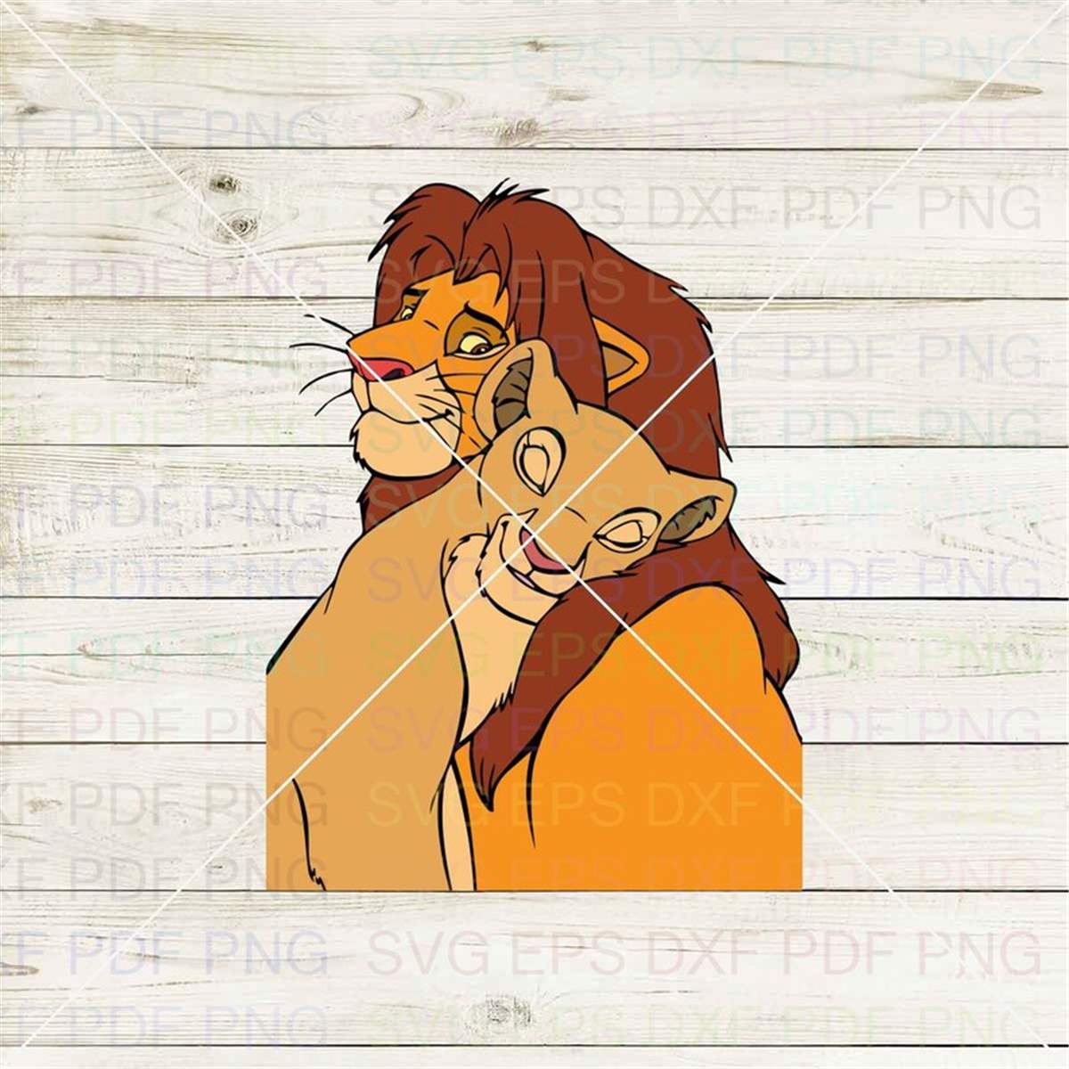 Mufasa And Sarabi Simba The Lion King 008 Svg Dxf Eps Pdf Pn | Inspire ...
