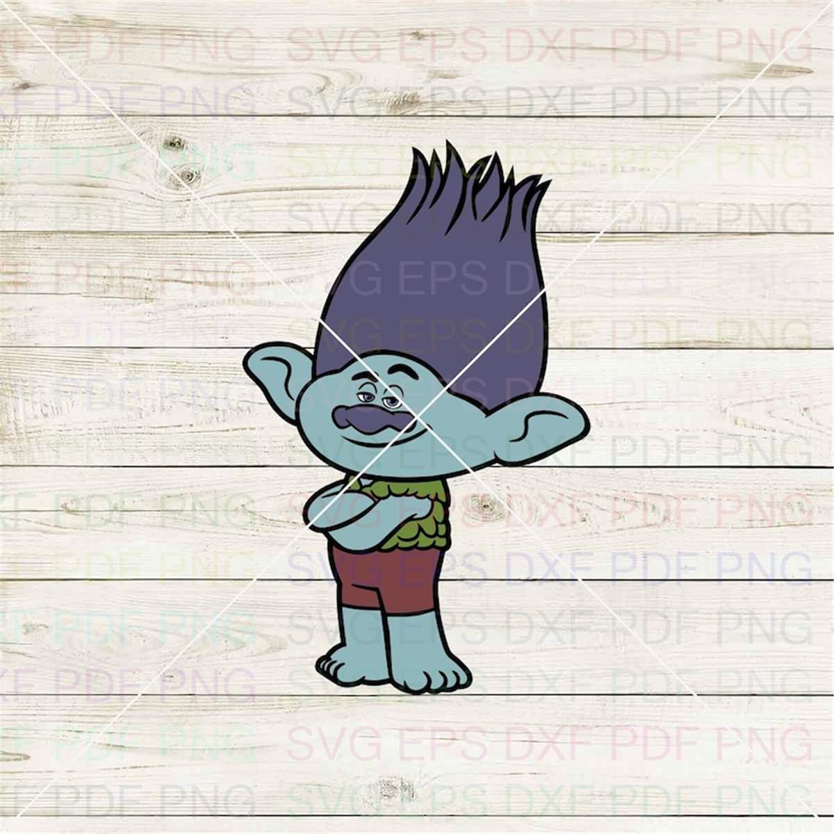 Troll 025 Svg Dxf Eps Pdf Png, Cricut, Cutting file, Vector, | Inspire ...