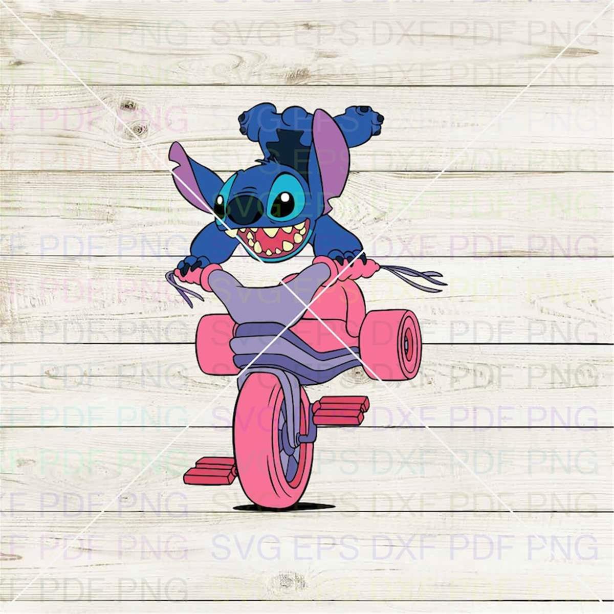 Riding Tricycle Lilo And Stitch 026 Svg Dxf Eps Pdf Png, Cri | Inspire ...