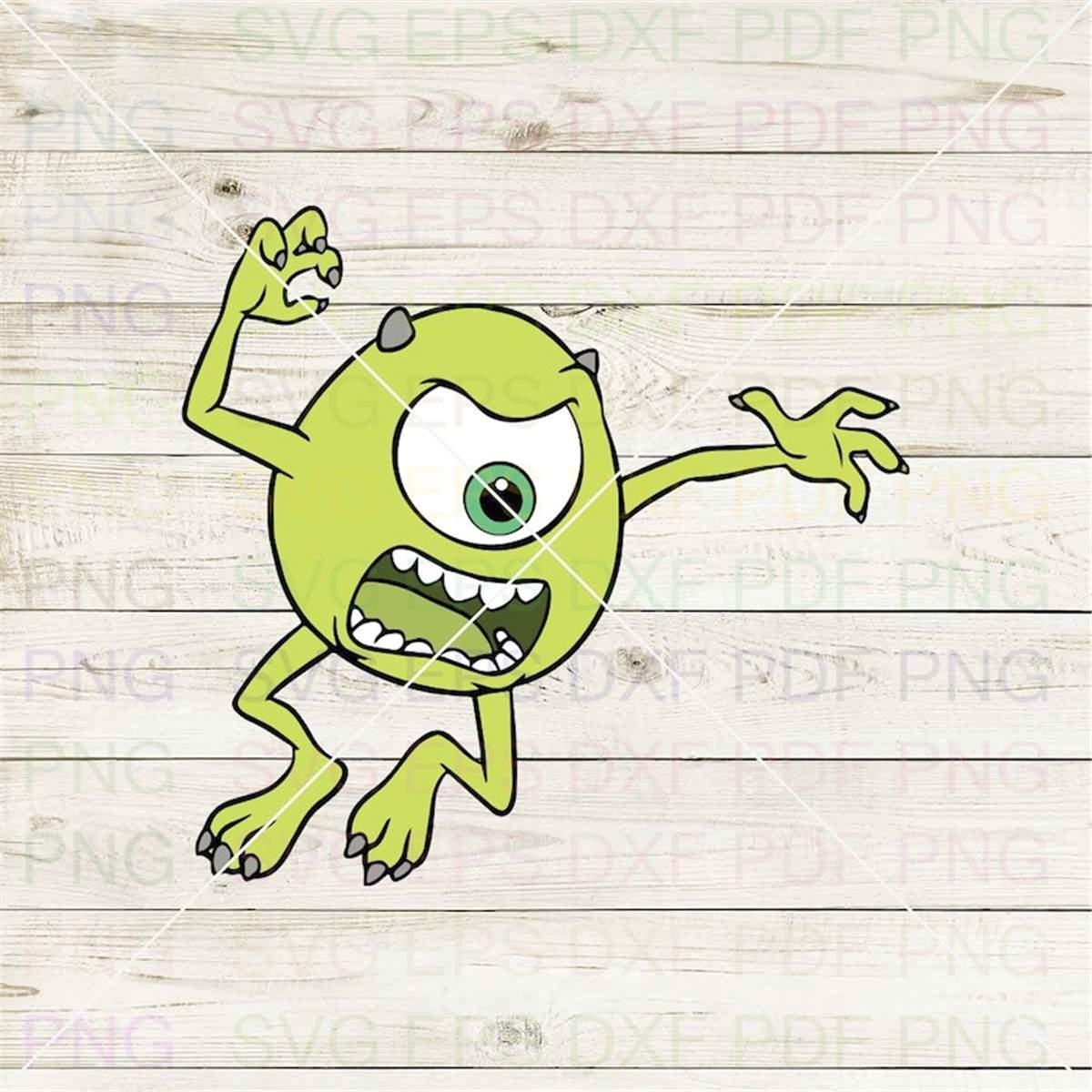 Mike Wazowski Monsters Inc 002 Svg Dxf Eps Pdf Png, Cricut, | Inspire ...