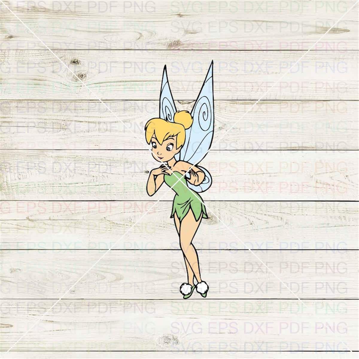 Tinker Bell 009 Svg Dxf Eps Pdf Png, Cricut, Cutting file, V | Inspire ...