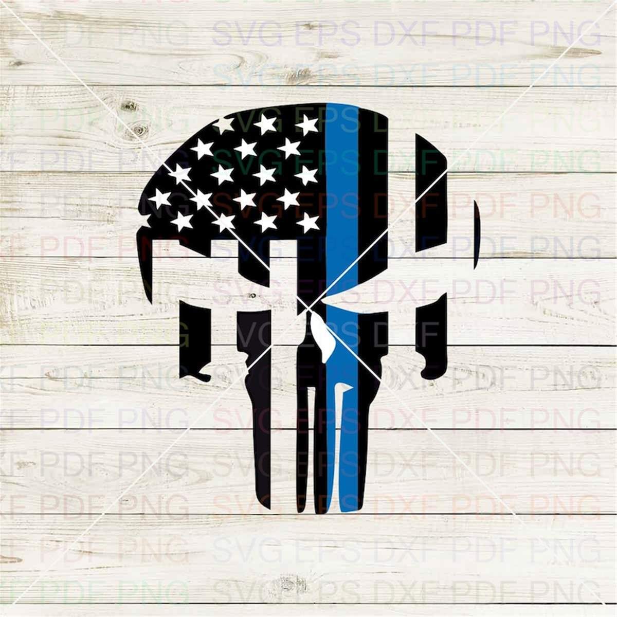 Punisher Silhouette 011 Svg Dxf Eps Pdf Png, Cricut, Cutting | Inspire ...