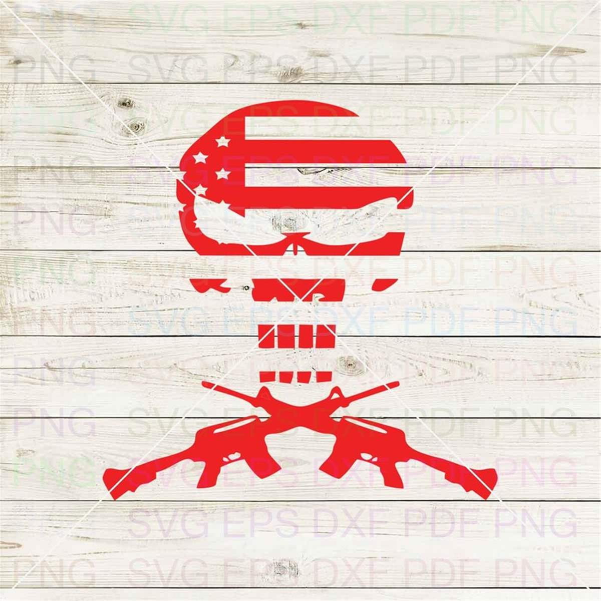 Punisher Silhouette 015 Svg Dxf Eps Pdf Png, Cricut, Cutting | Inspire ...