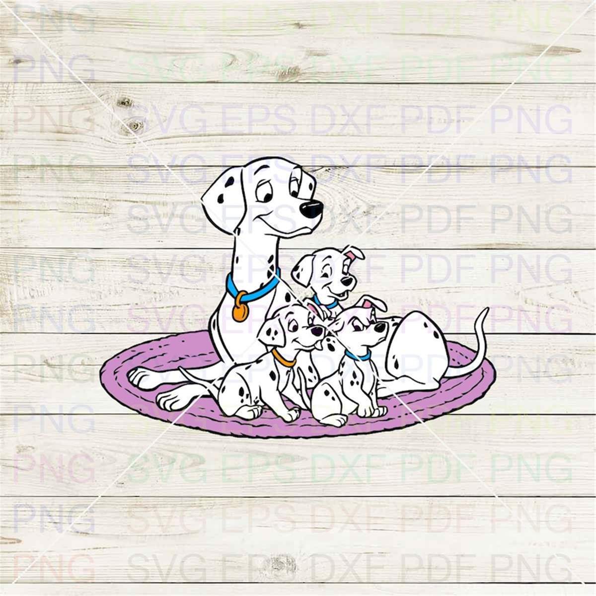 Dalmatian Family Pongo And Perdita 101 Dalmatians 029 Svg Dx | Inspire ...