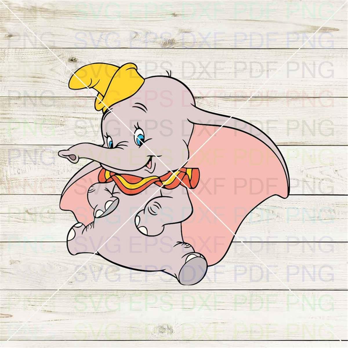 Dumbo 001 Svg Dxf Eps Pdf Png, Cricut, Cutting file, Vector, | Inspire ...