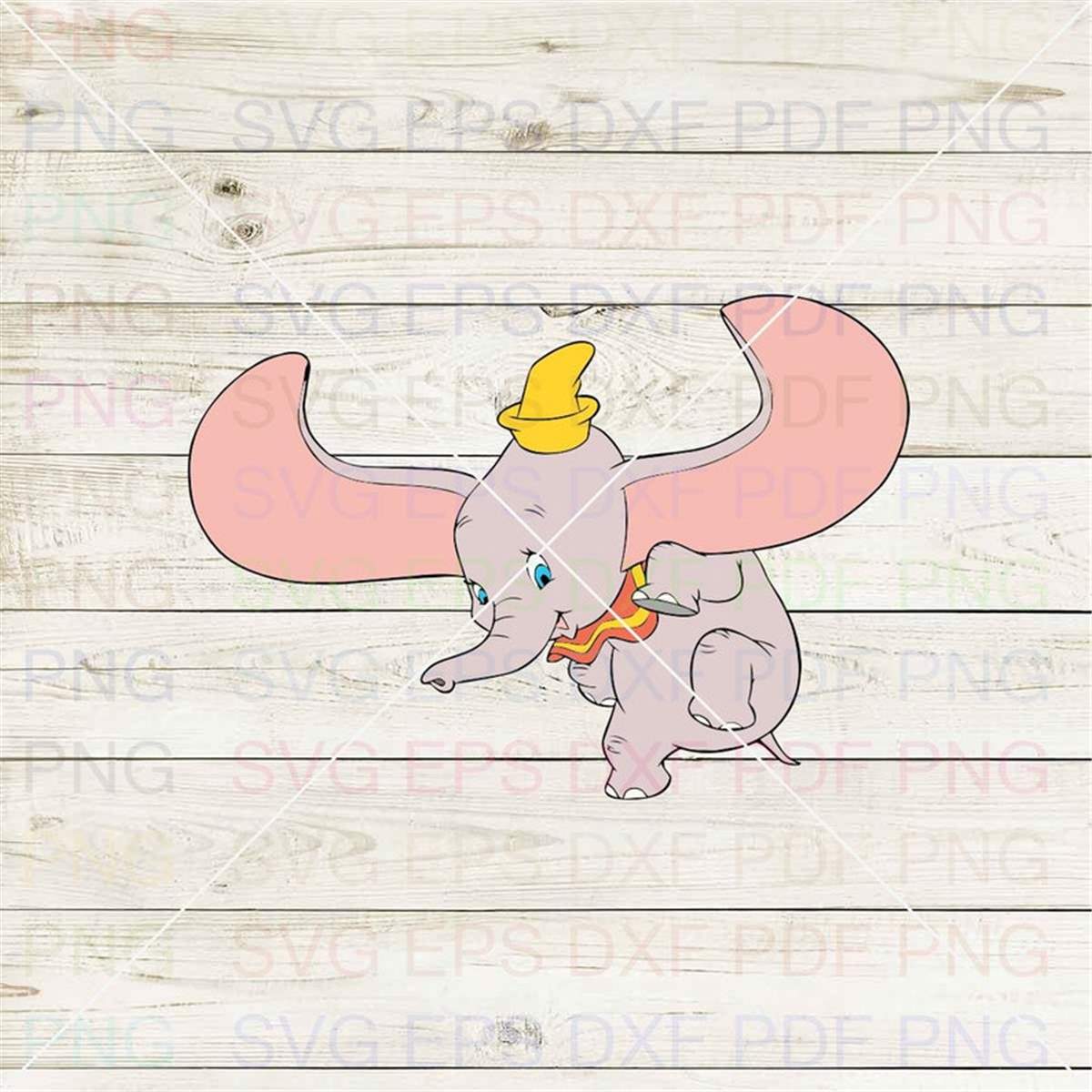 Dumbo 040 Svg Dxf Eps Pdf Png, Cricut, Cutting file, Vector, | Inspire ...