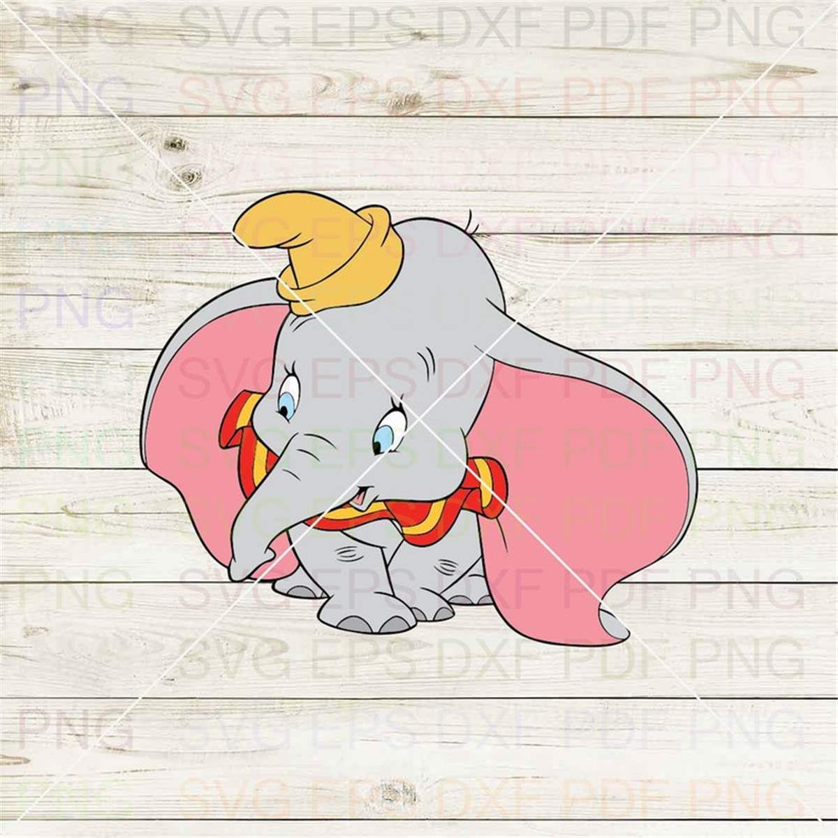 Dumbo 036 Svg Dxf Eps Pdf Png, Cricut, Cutting file, Vector, | Inspire ...