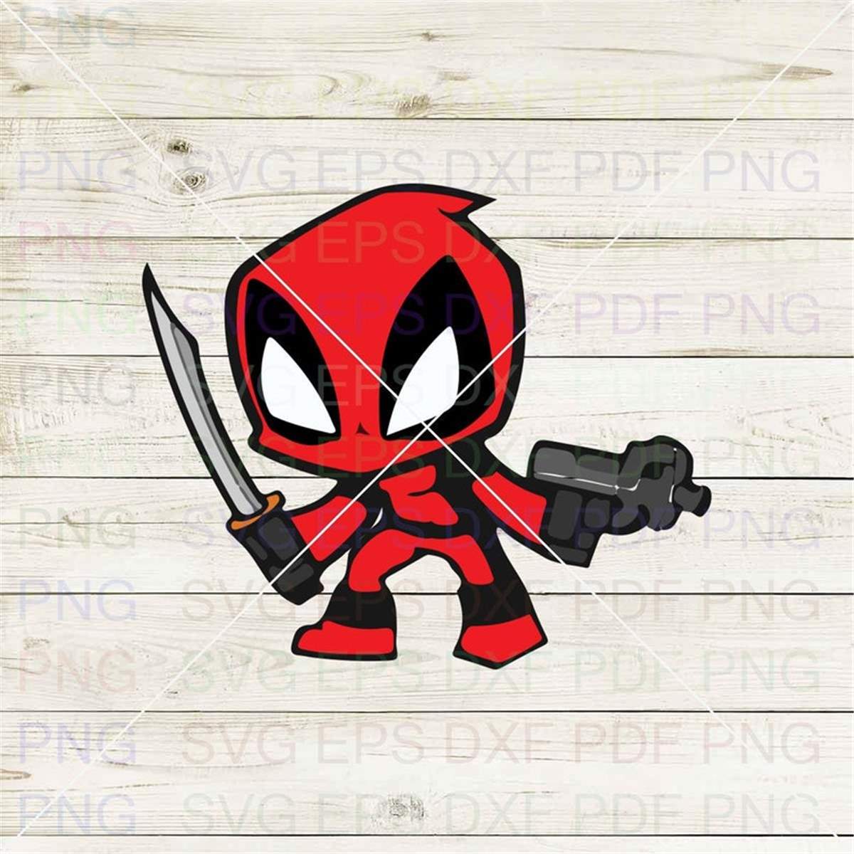 Baby Deadpool 010 Svg Dxf Eps Pdf Png, Cricut, Cutting file, | Inspire ...